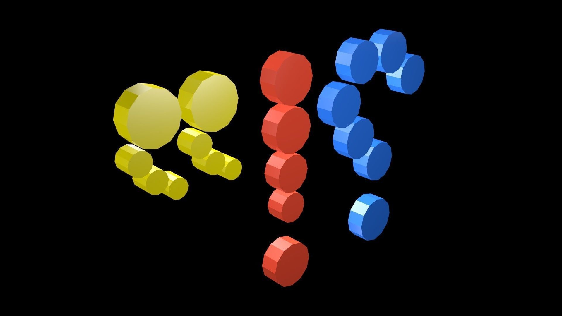 3D model Low poly punctuation marks 5 VR / AR / low-poly | CGTrader