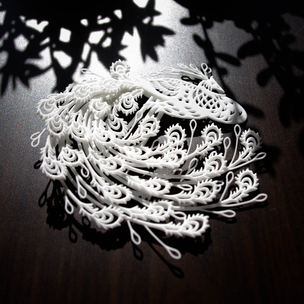 Phoenix Bridal Hair Accessory 3D model 3D printable | CGTrader