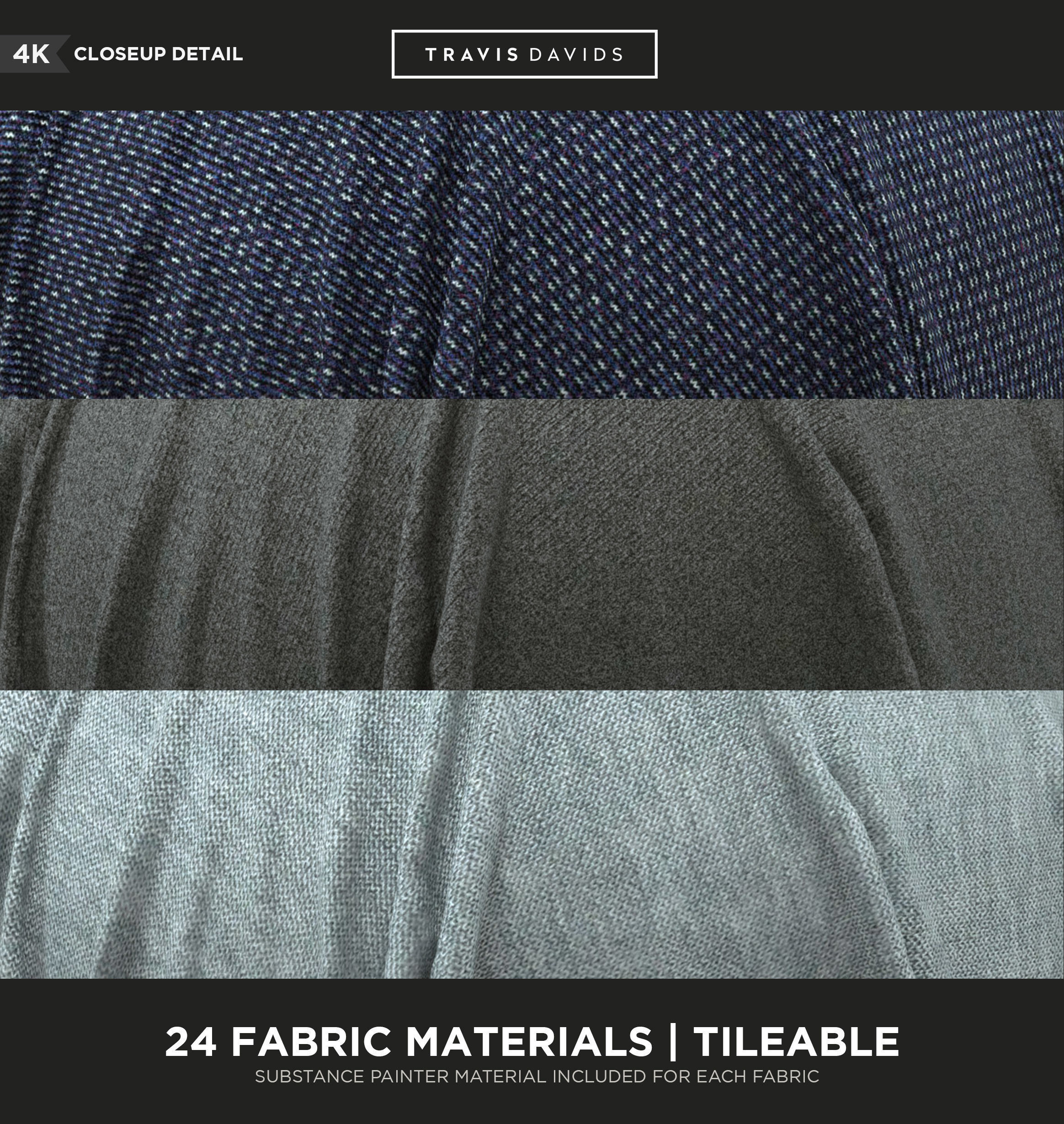 56 Fabric Materials - COMPLETE PACK Texture | CGTrader