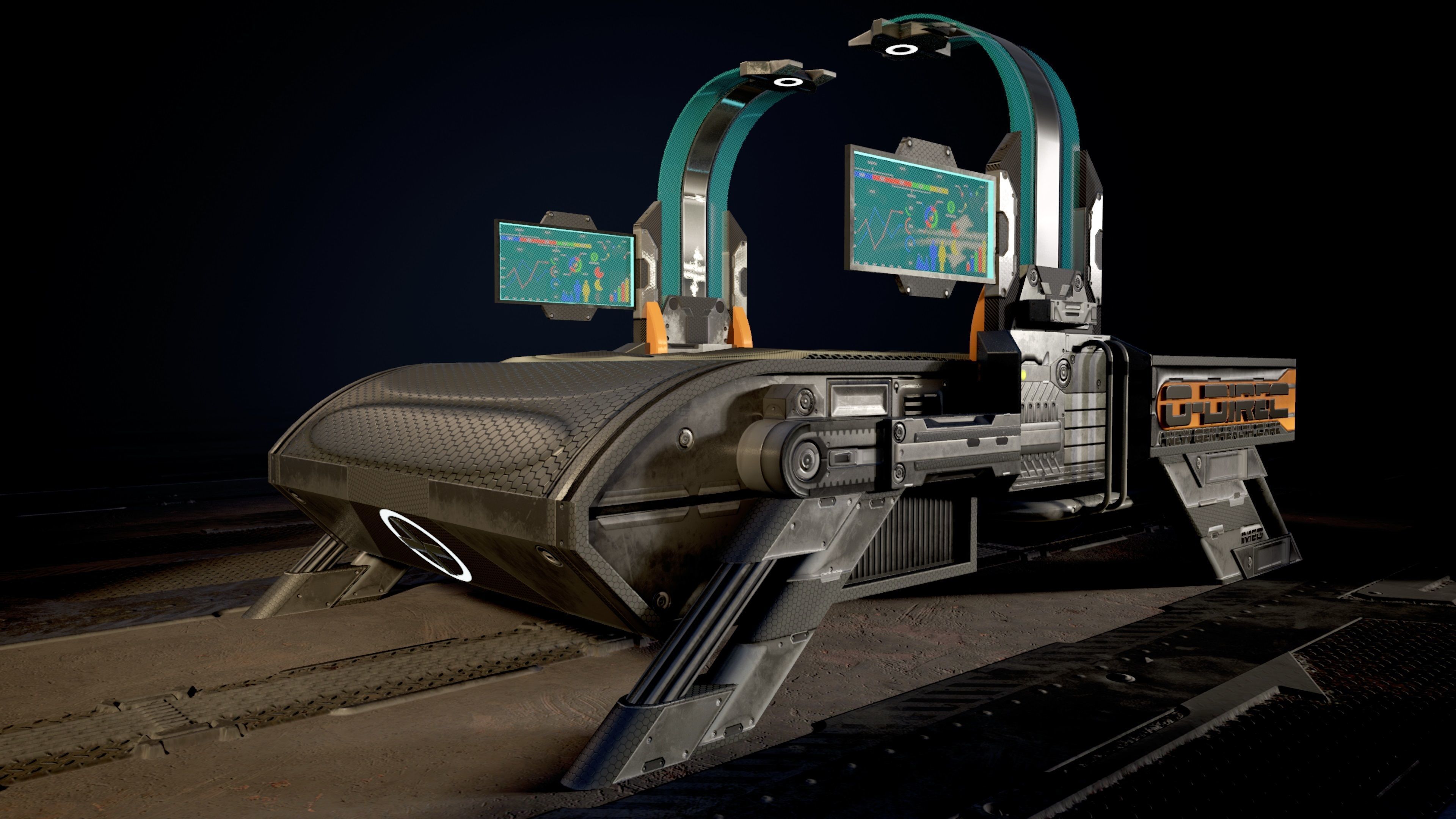 3D model Sci Fi Bed - Cyberpunk concept - PBR VR / AR / low-poly | CGTrader