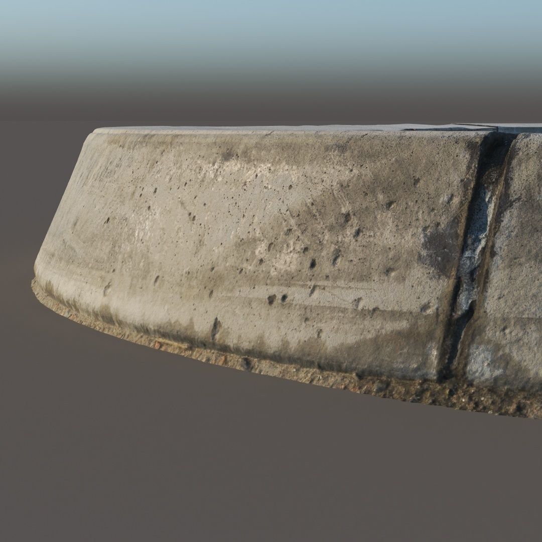 Road curb 3D model | CGTrader
