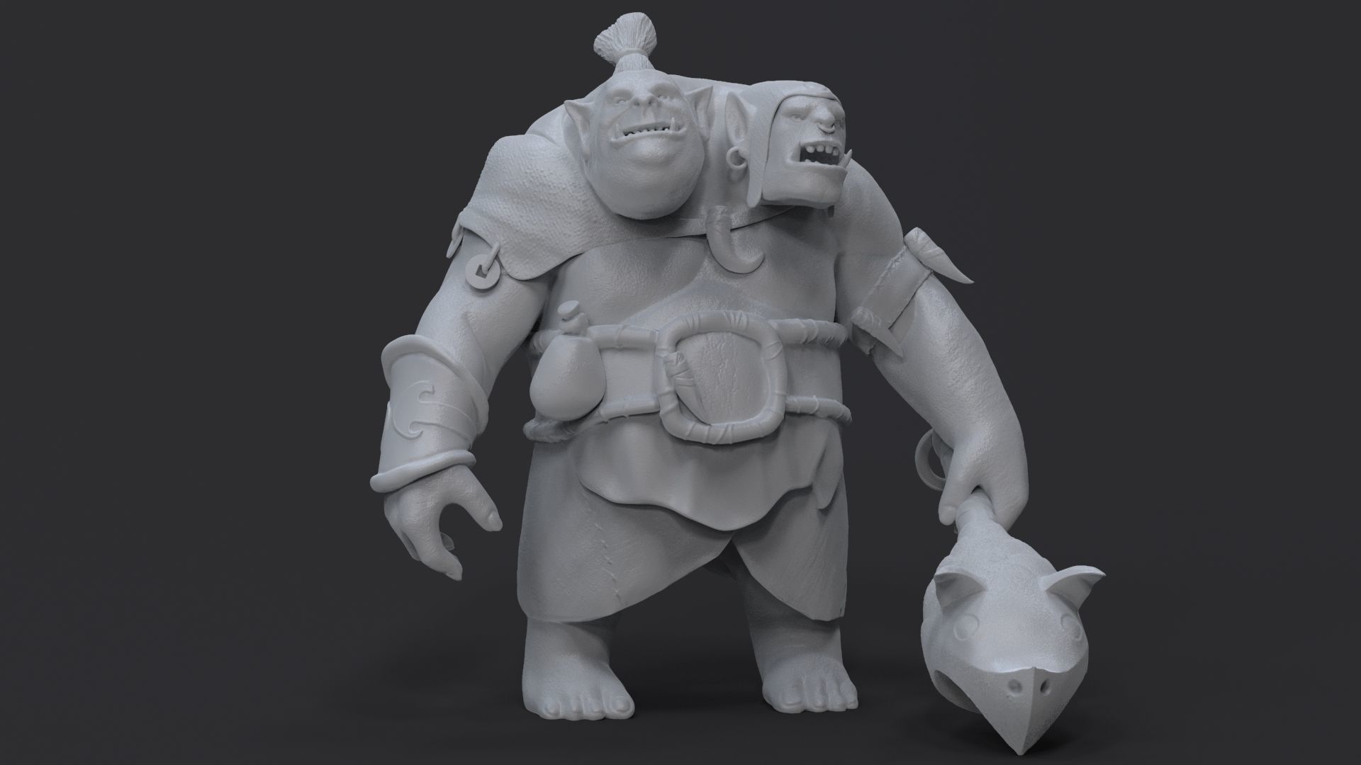 Dota 2 Fanart Ogre Magi free 3D model 3D printable | CGTrader