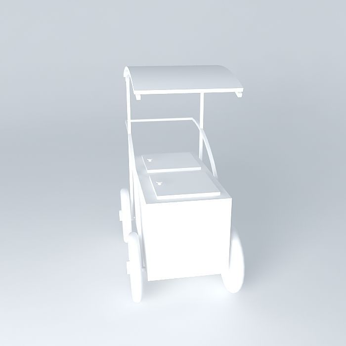 Hawker cart 3D model | CGTrader