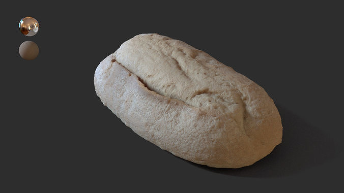 3D model White Flour Bread Loaf VR / AR / low-poly | CGTrader