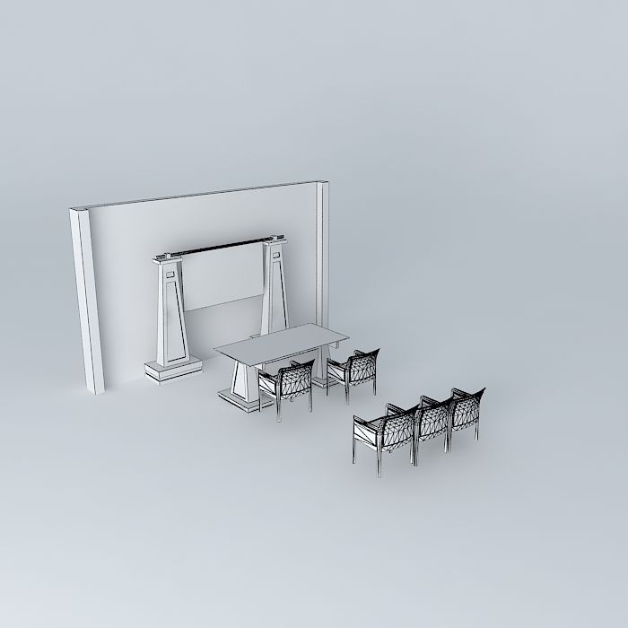 Reception area 3D model | CGTrader