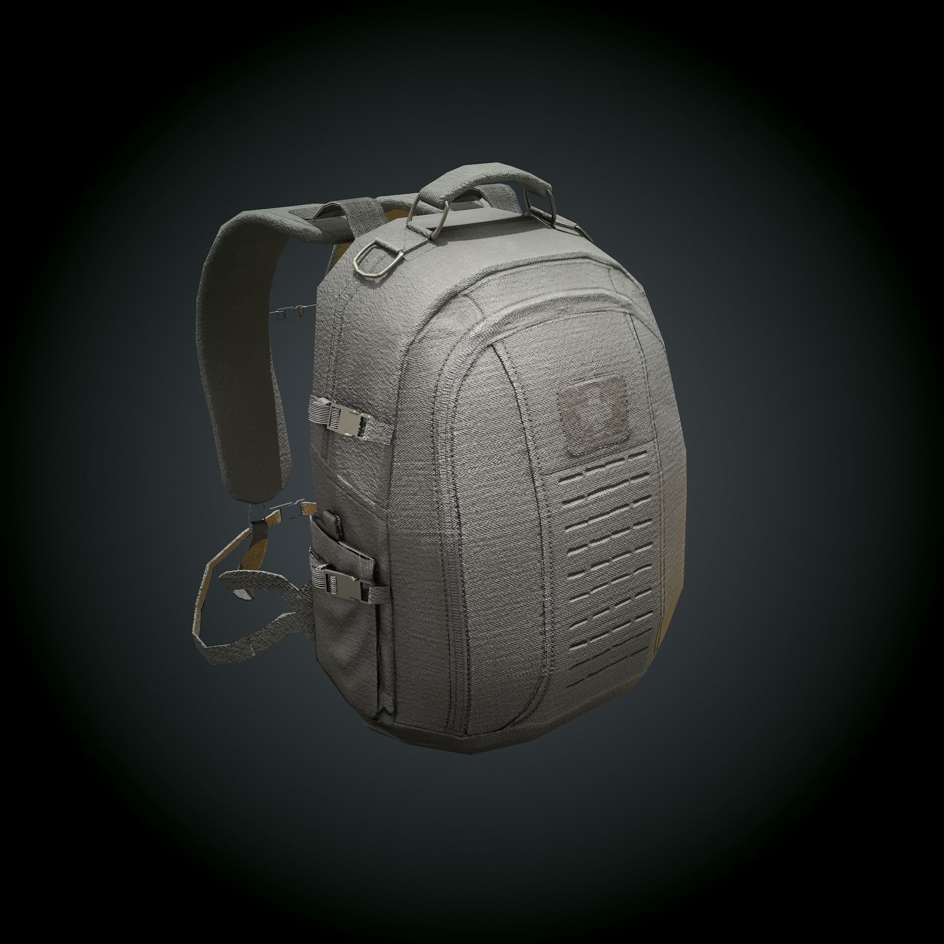 3D model Low Poly Tactical Back Pack Game Asset VR / AR / low-poly ...