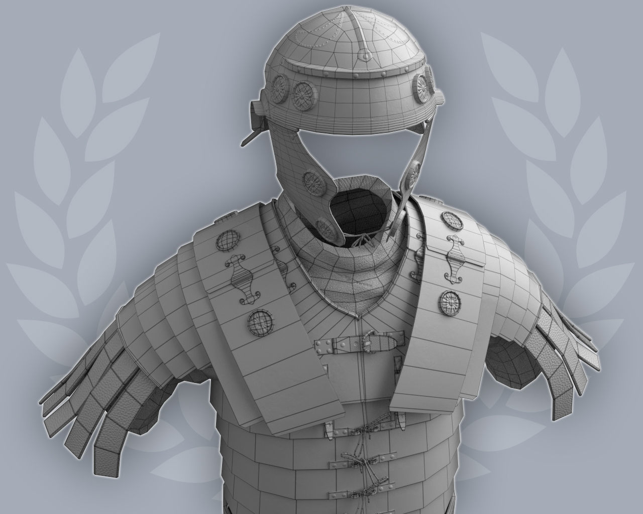 3D model Lorica Segmentata Ancient roman legionary armor VR / AR / low ...