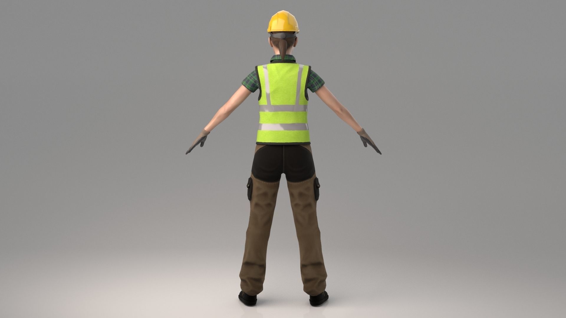 3D model Working Women - Eve VR / AR / low-poly rigged | CGTrader