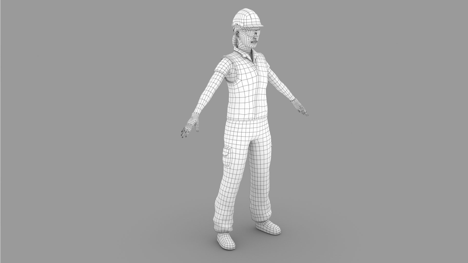 3D model Working Women - Eve VR / AR / low-poly rigged | CGTrader