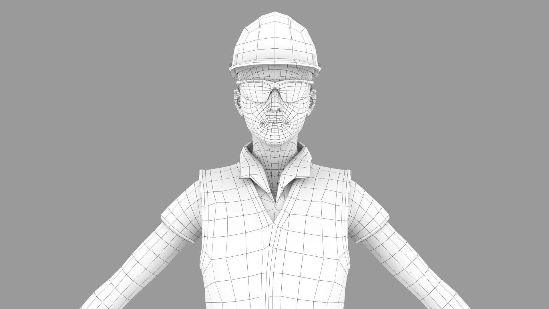 3D model Working Women - Eve VR / AR / low-poly rigged | CGTrader