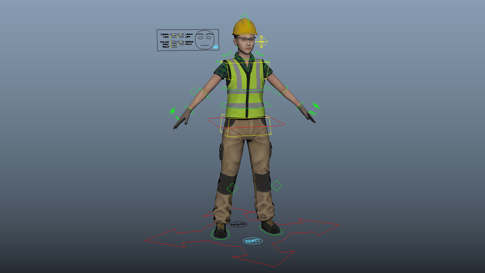 3D model Working Women - Eve VR / AR / low-poly rigged | CGTrader