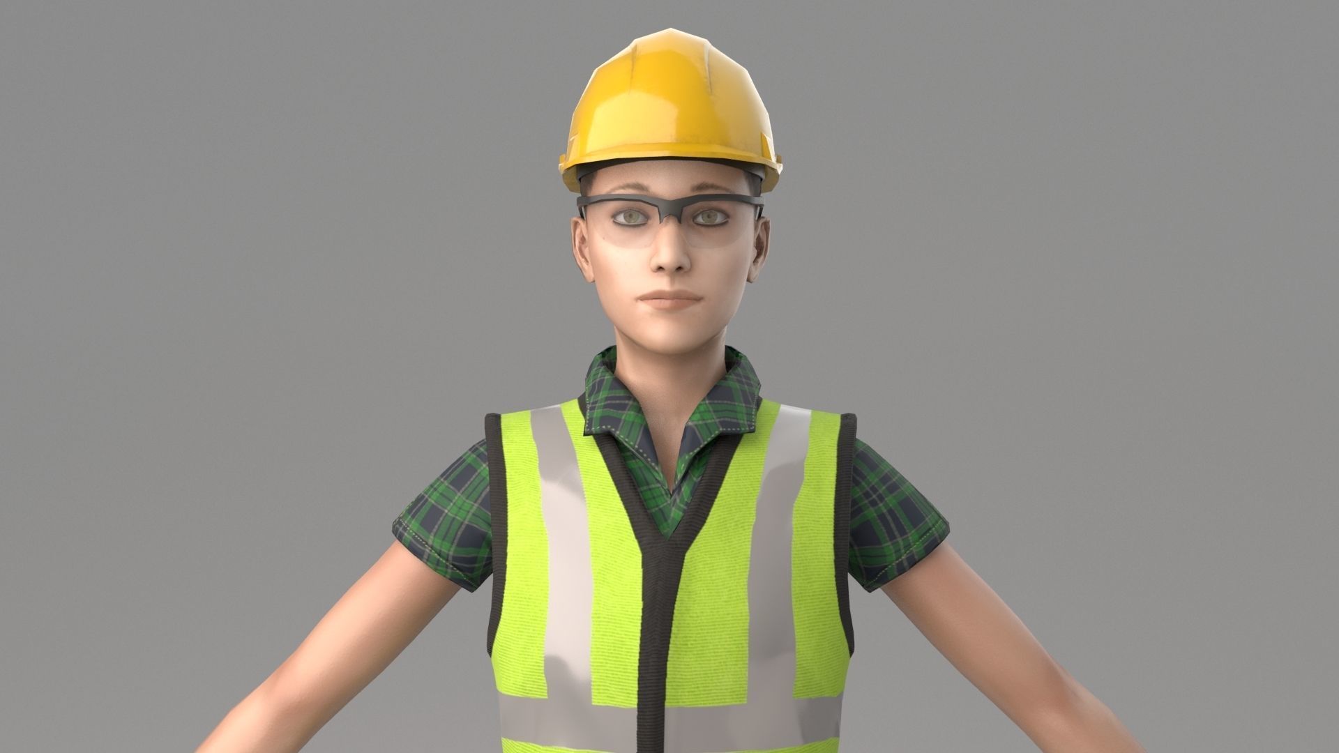 3D model Working Women - Eve VR / AR / low-poly rigged | CGTrader