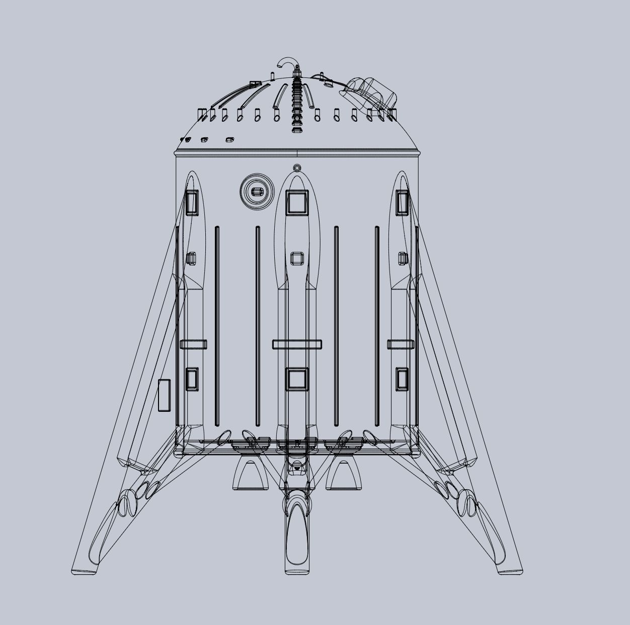 Space X Starhopper Noseless Test Hopper Printable Model 3D model 3D ...