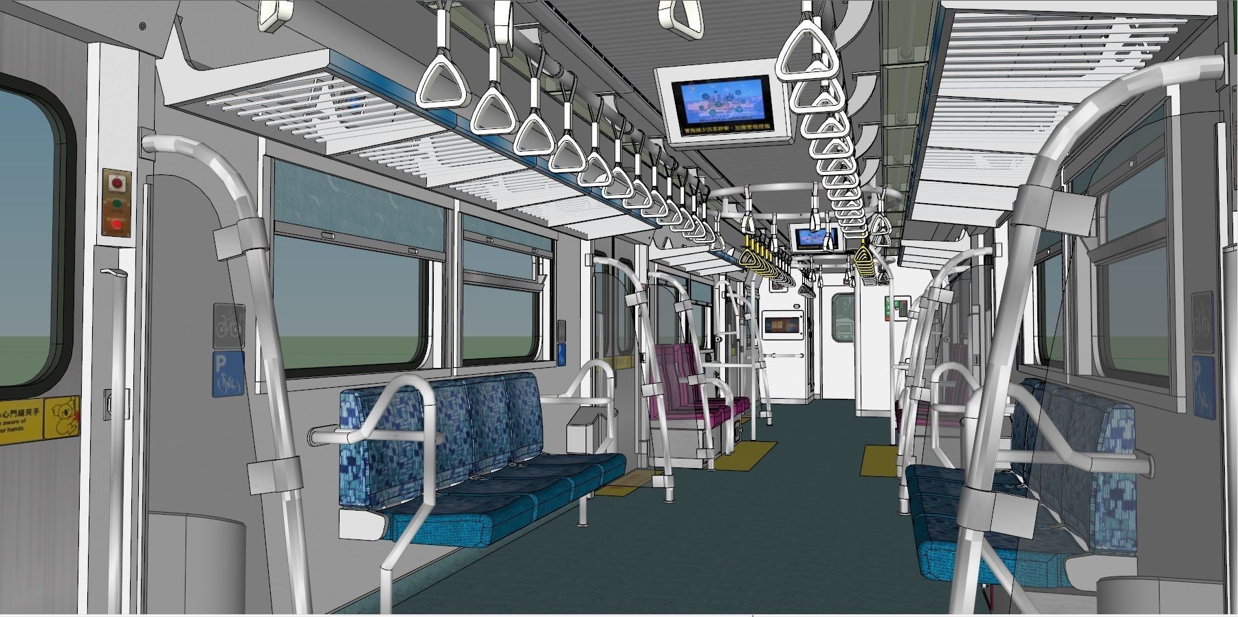 EMU800 train of Taiwan Railway Texture rigged | CGTrader