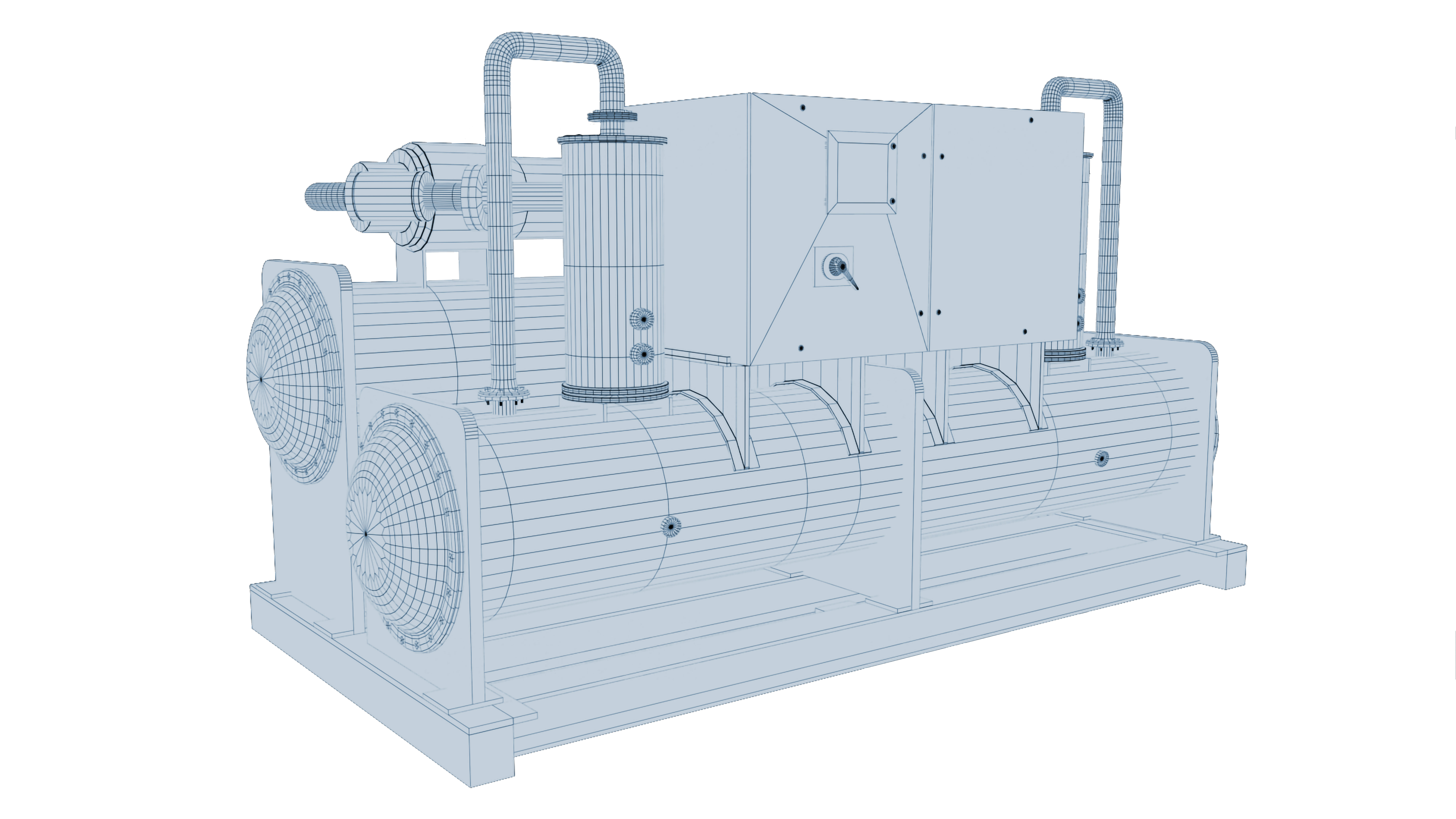 Water Cooled Chillers Model 3D model | CGTrader