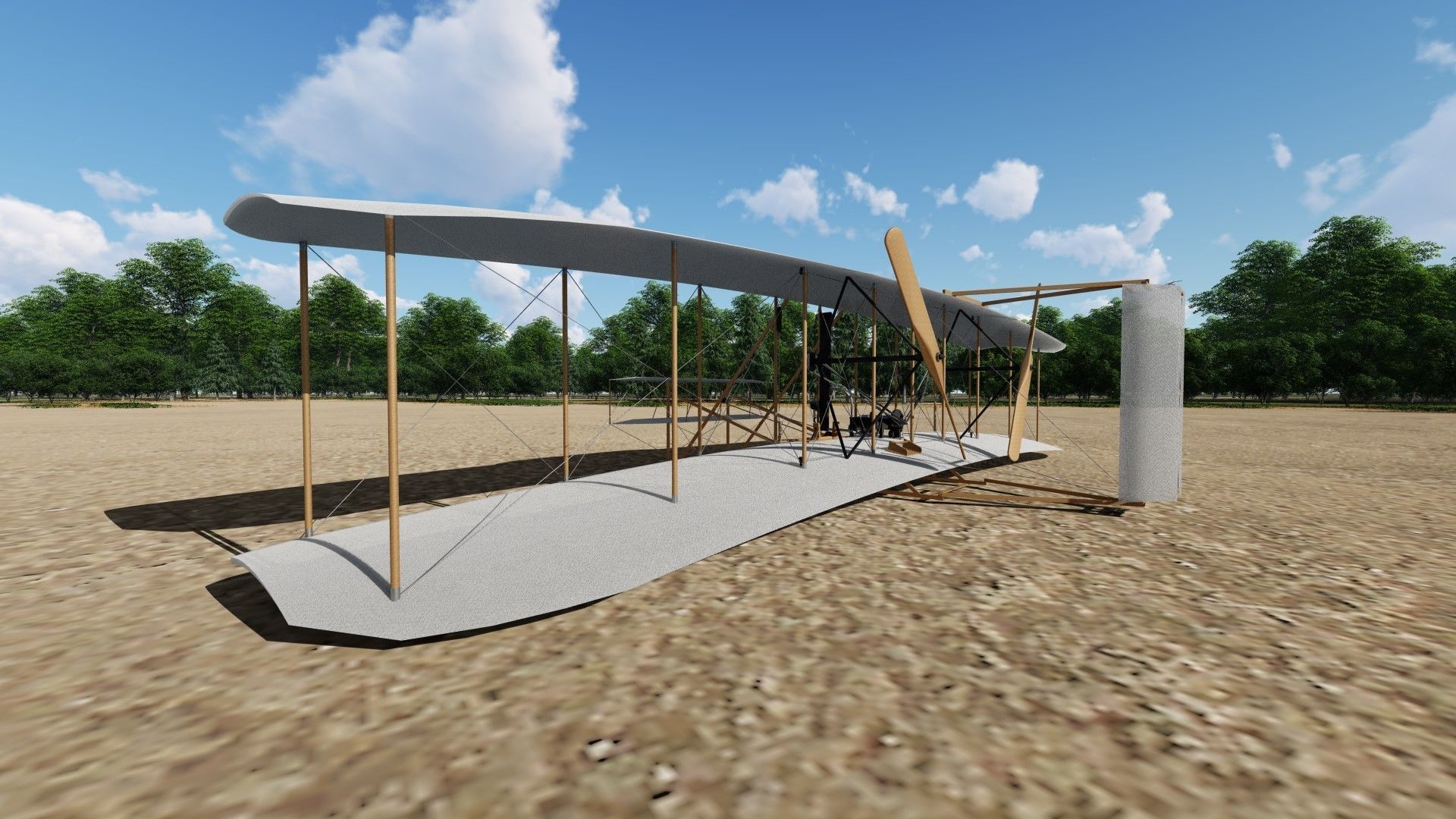 The Wright Flyer free 3D model | CGTrader