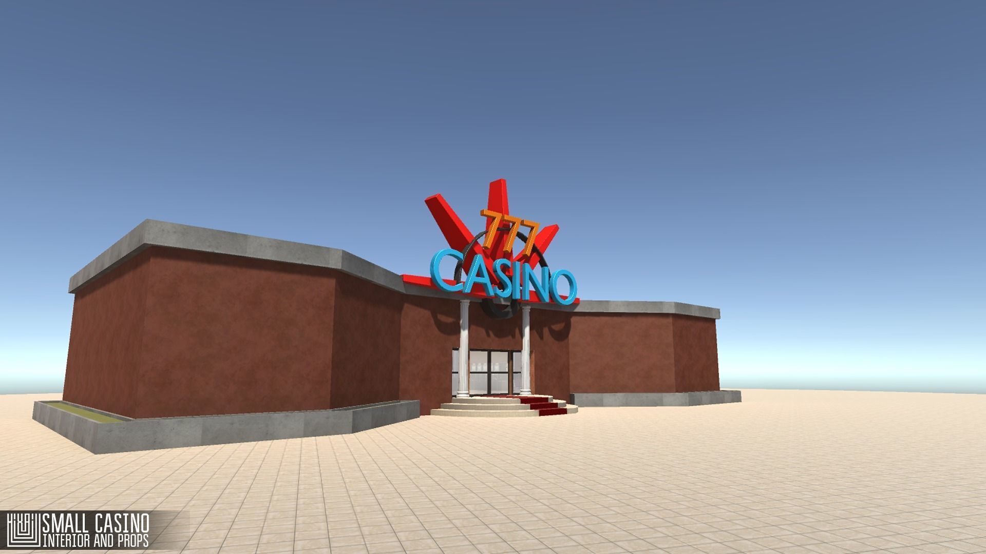 3D model Small casino - interior and props VR / AR / low-poly | CGTrader