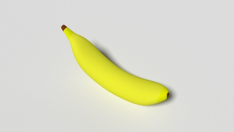 3D model Low Poly Cartoon Banana VR / AR / low-poly | CGTrader