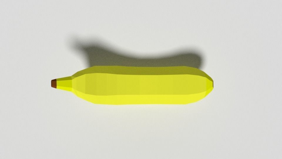 3D model Low Poly Cartoon Banana VR / AR / low-poly | CGTrader
