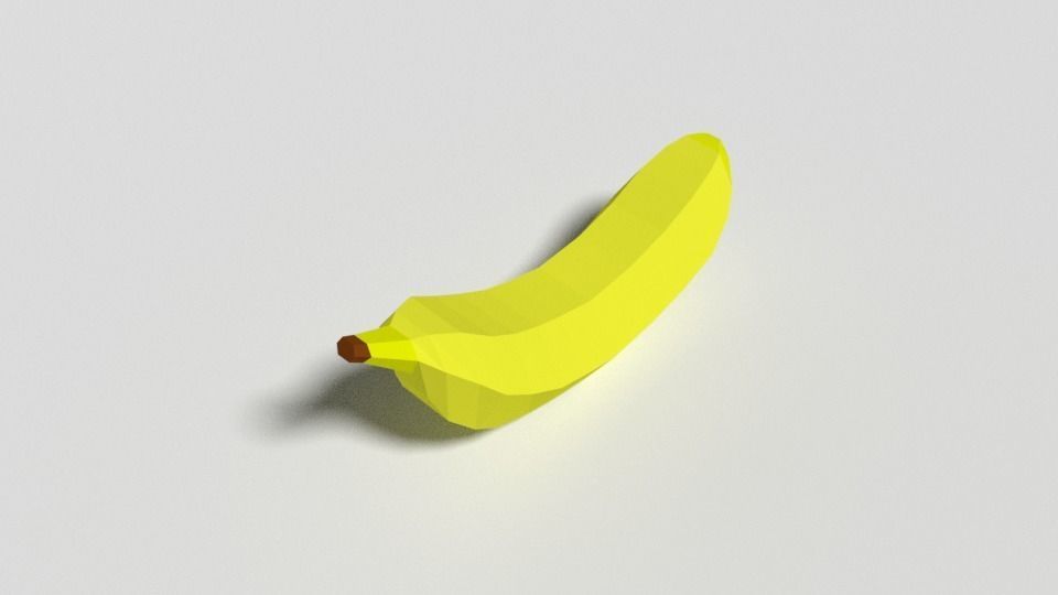 3D model Low Poly Cartoon Banana VR / AR / low-poly | CGTrader