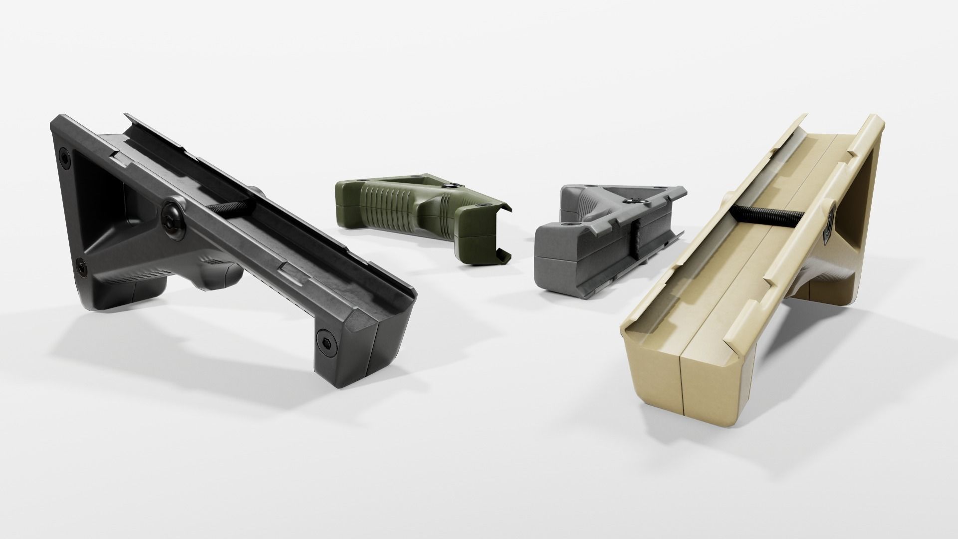 3D model Magpul AFG-2 Angled Fore Grip VR / AR / low-poly | CGTrader