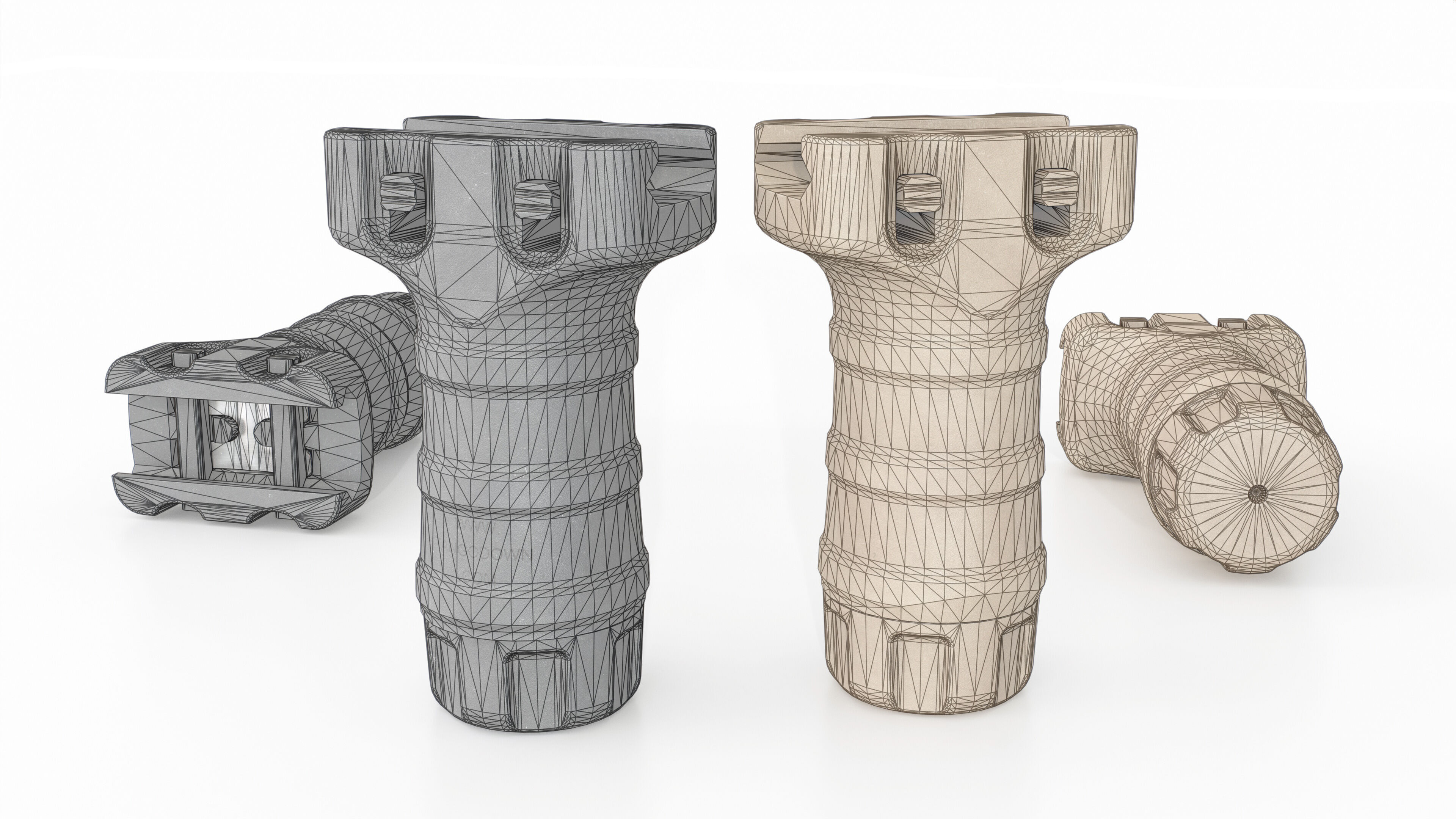3D model TangoDown Stubby Vertical Fore Grip VR / AR / low-poly | CGTrader