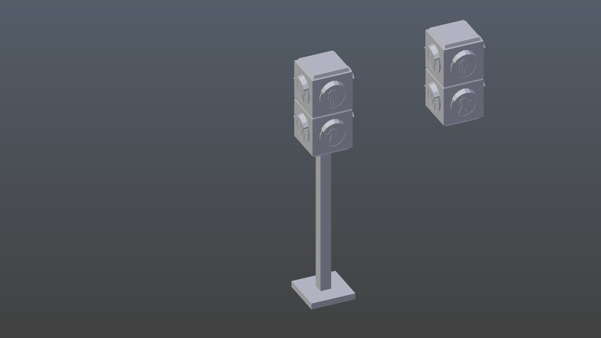 3D model Low poly traffic lights 4 VR / AR / low-poly | CGTrader