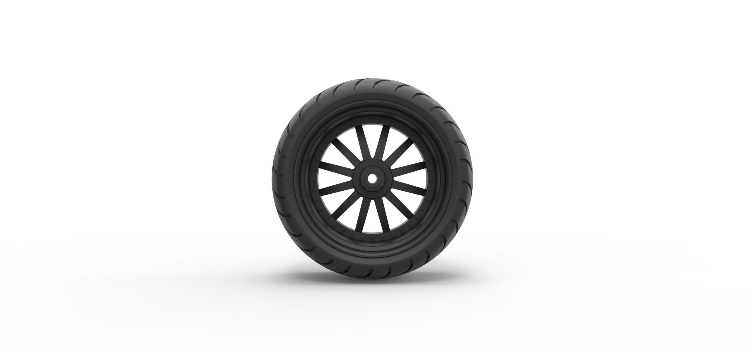 Wide rear wheel from Chopper 3D model 3D printable | CGTrader
