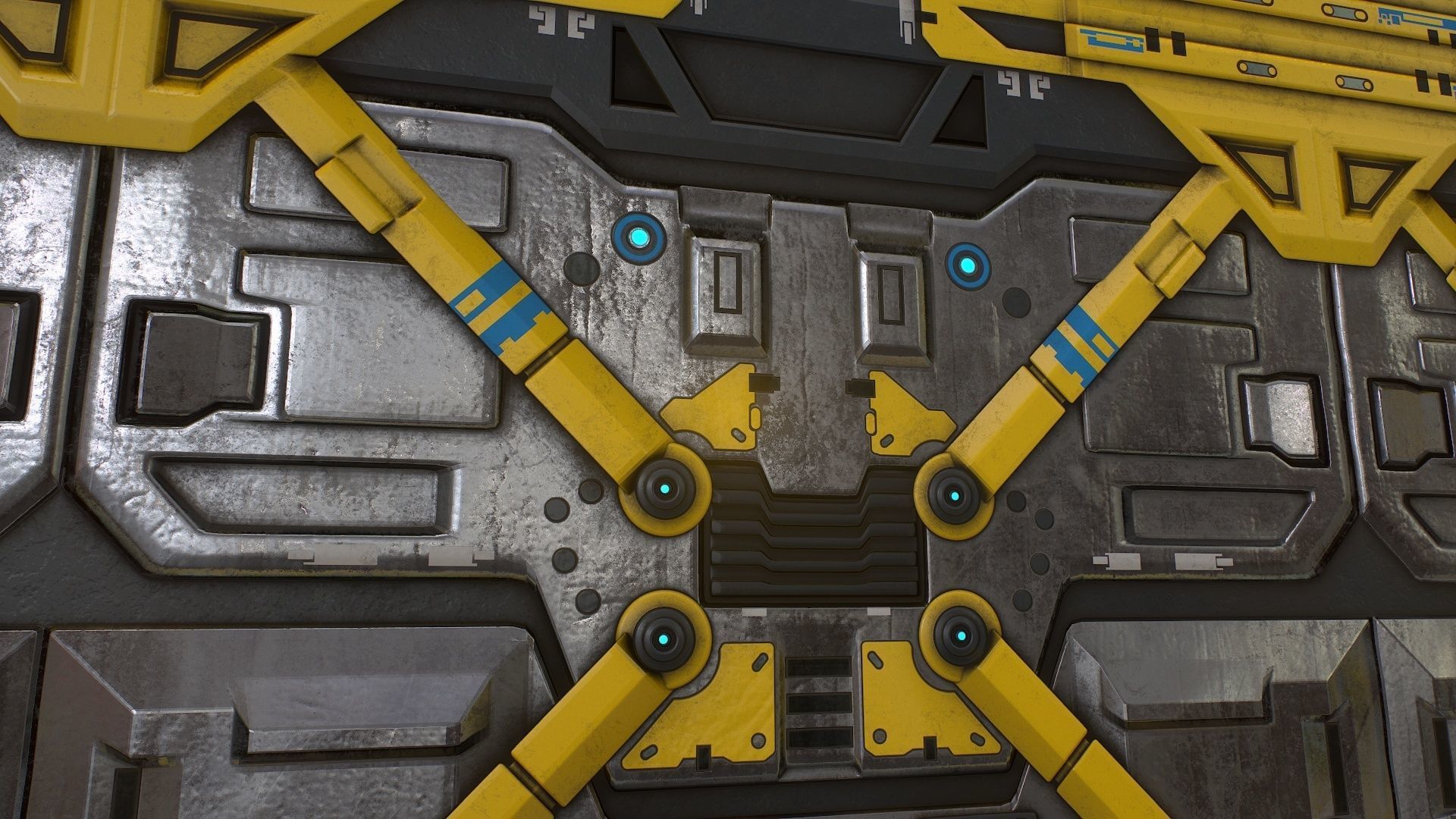 Texture PBR tileable sci fi wall panels textures VR / AR / low-poly ...