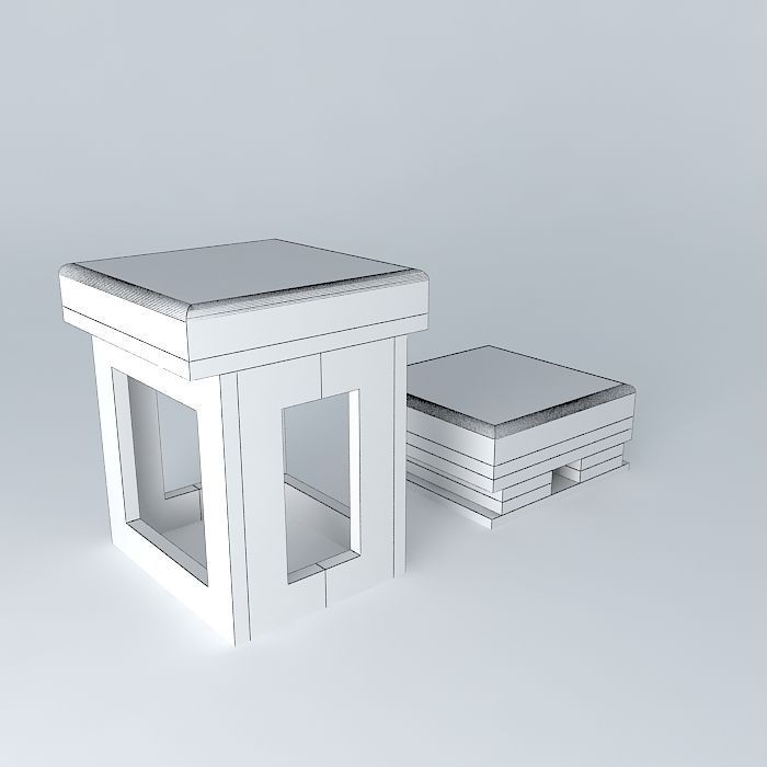 Folding stool 3D model | CGTrader