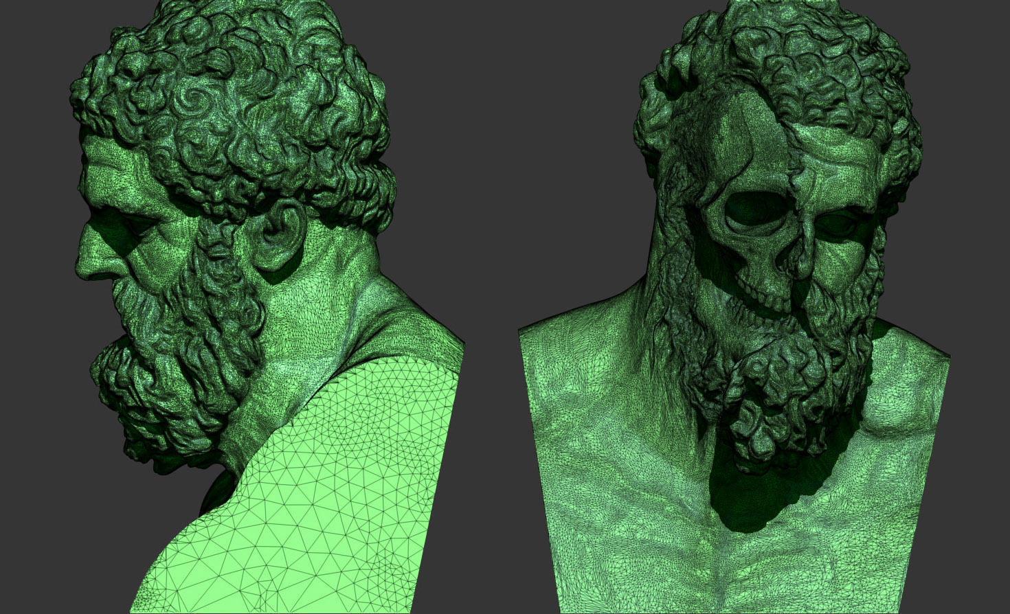 Hercules Ripped Face 3D model 3D printable | CGTrader