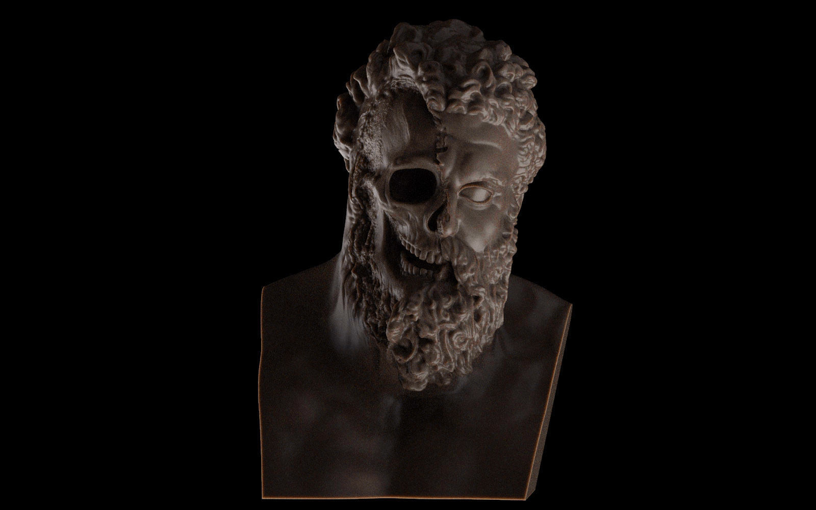 Hercules Ripped Face 3D model 3D printable | CGTrader