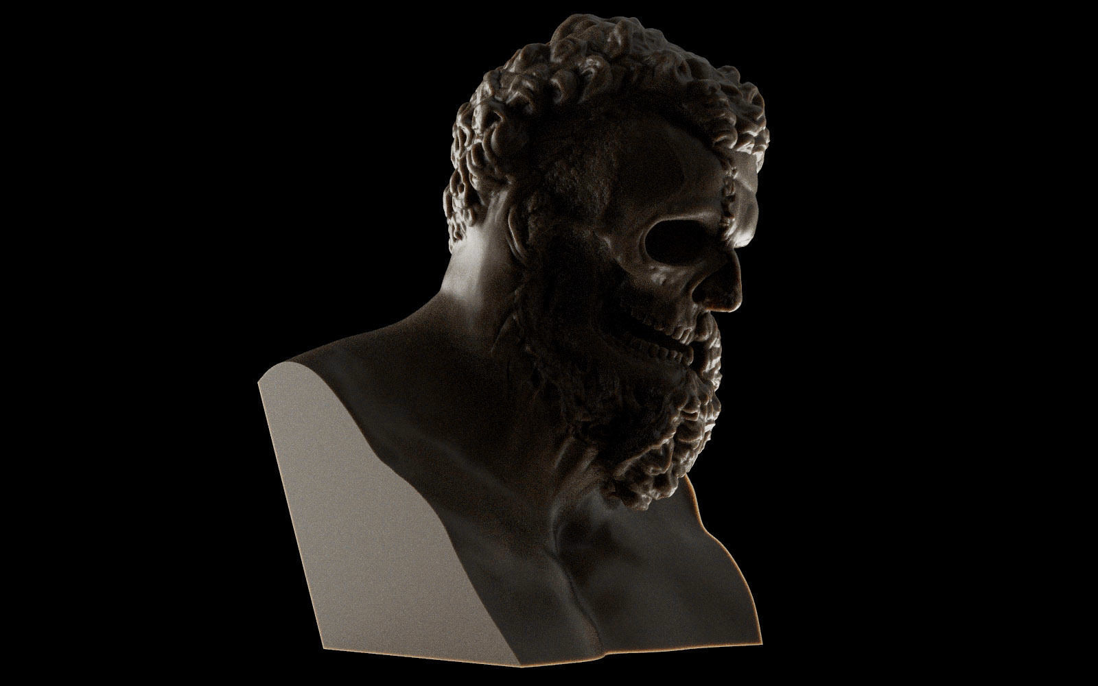 Hercules Ripped Face 3D model 3D printable | CGTrader