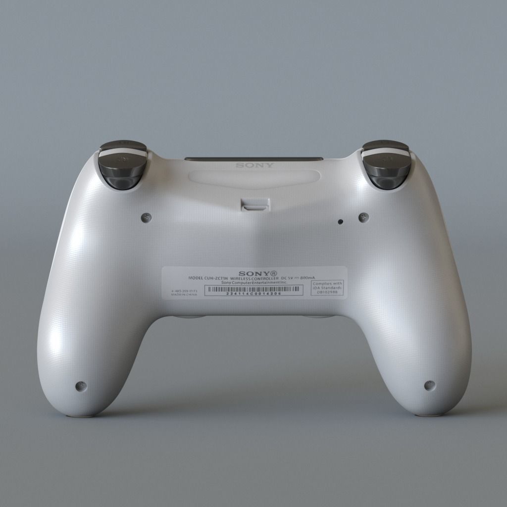 Dualshock 4 white 3D model | CGTrader