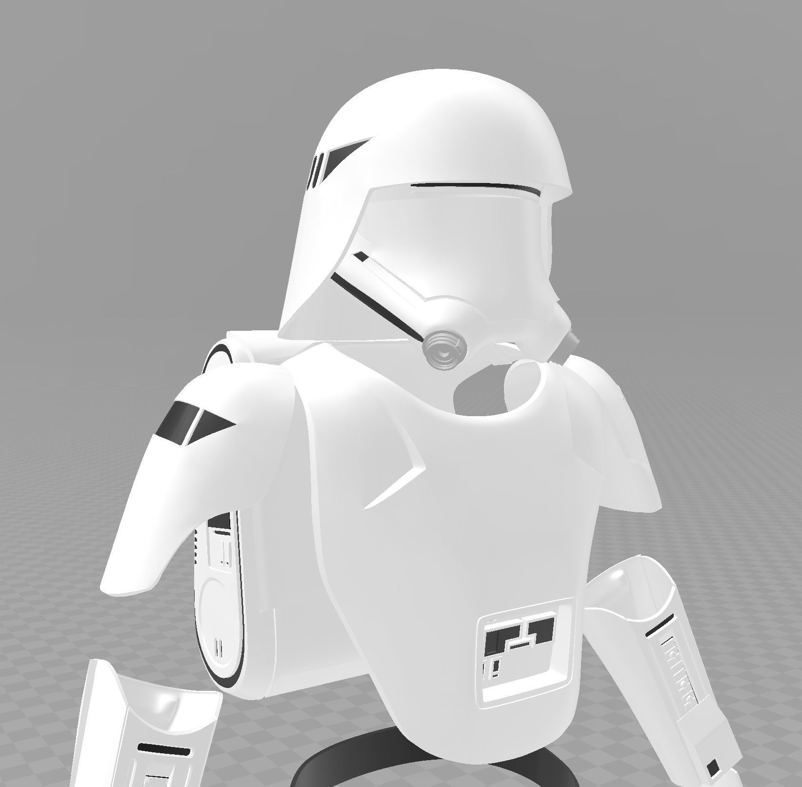 Star Wars TFA First Order SnowTrooper Full Armour 3D model 3D printable ...