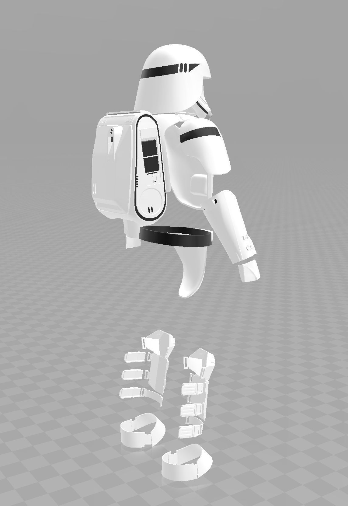 Star Wars TFA First Order SnowTrooper Full Armour 3D model 3D printable ...