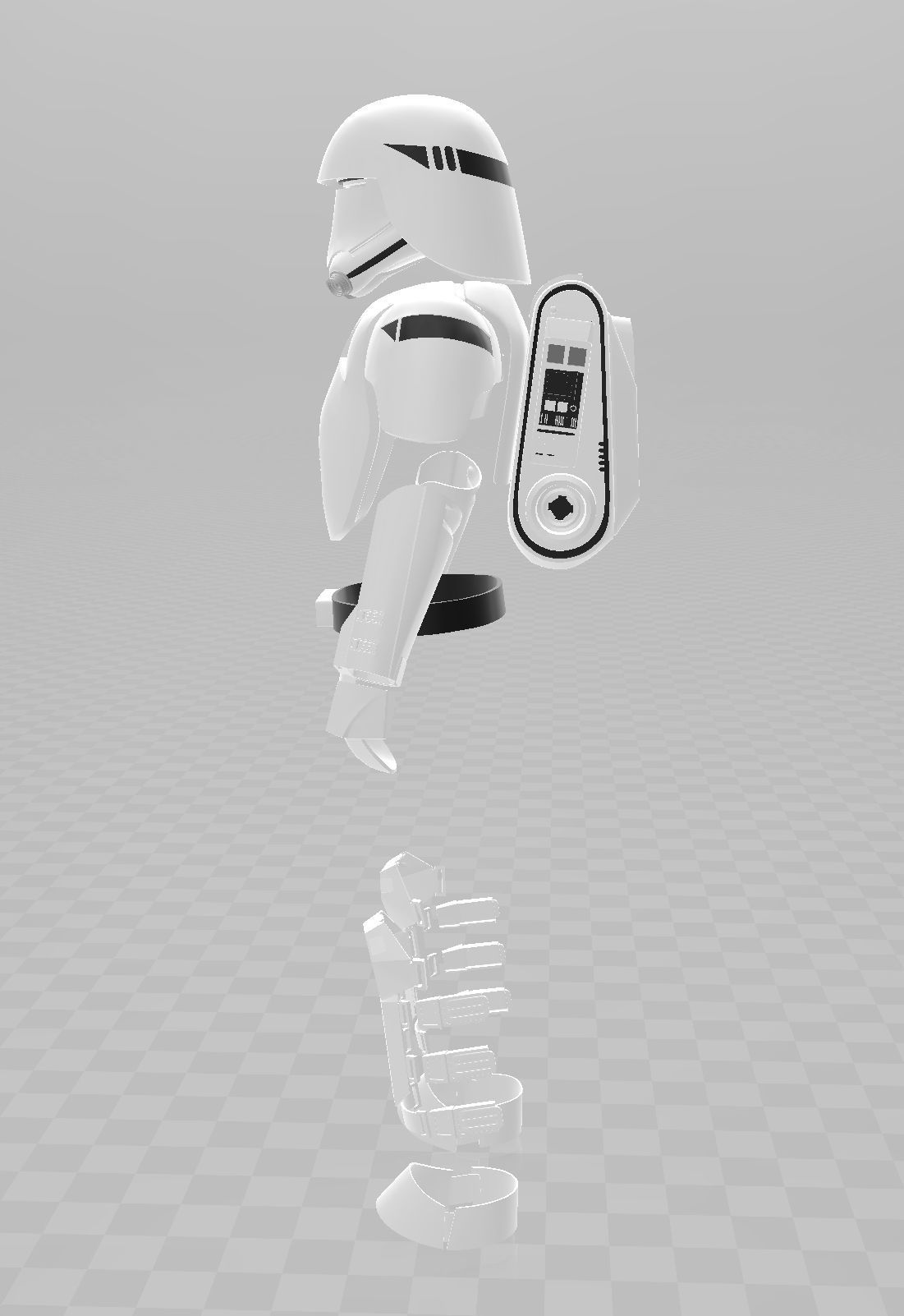 Star Wars TFA First Order SnowTrooper Full Armour 3D model 3D printable ...