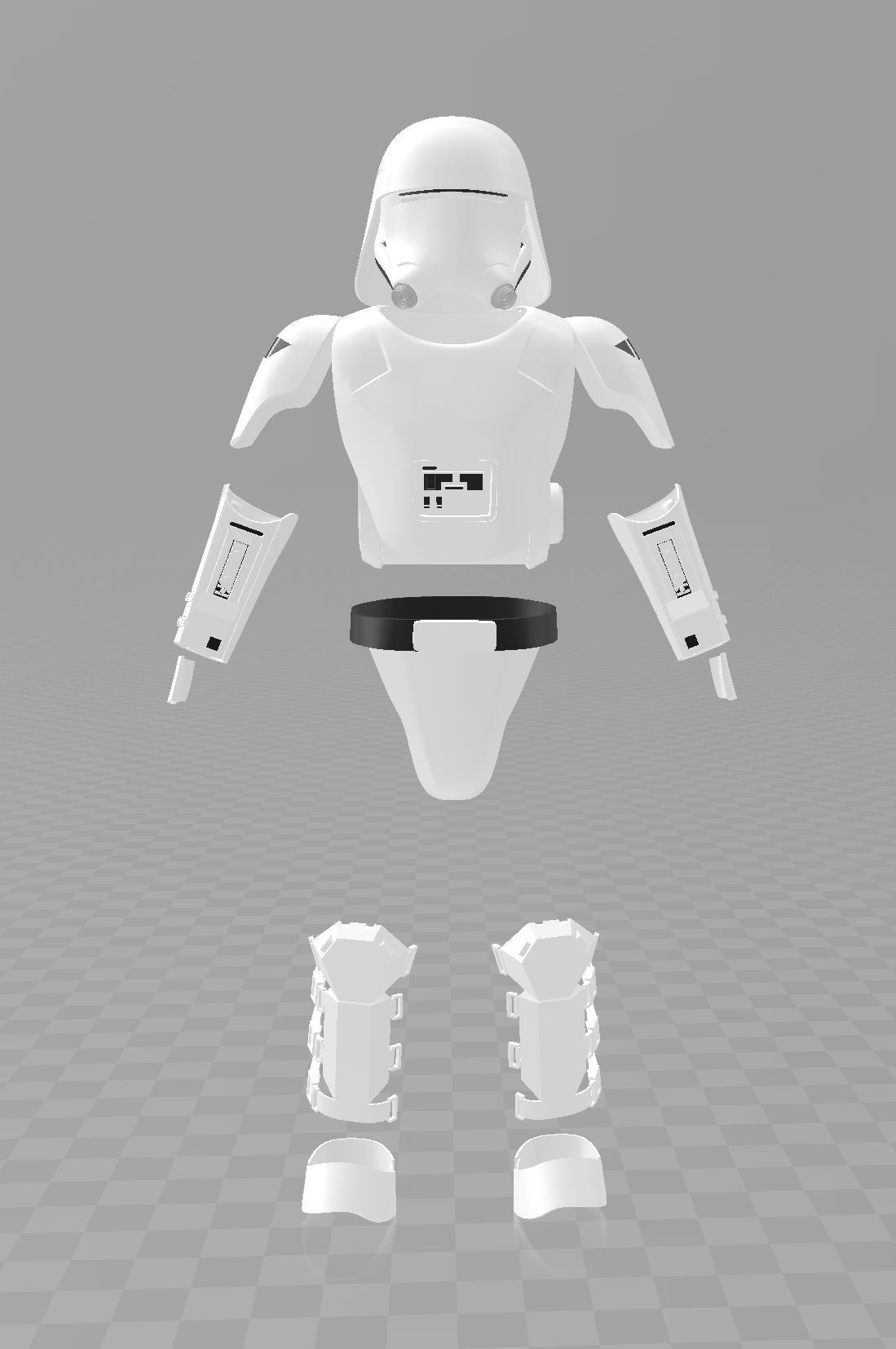 Star Wars TFA First Order SnowTrooper Full Armour 3D model 3D printable ...