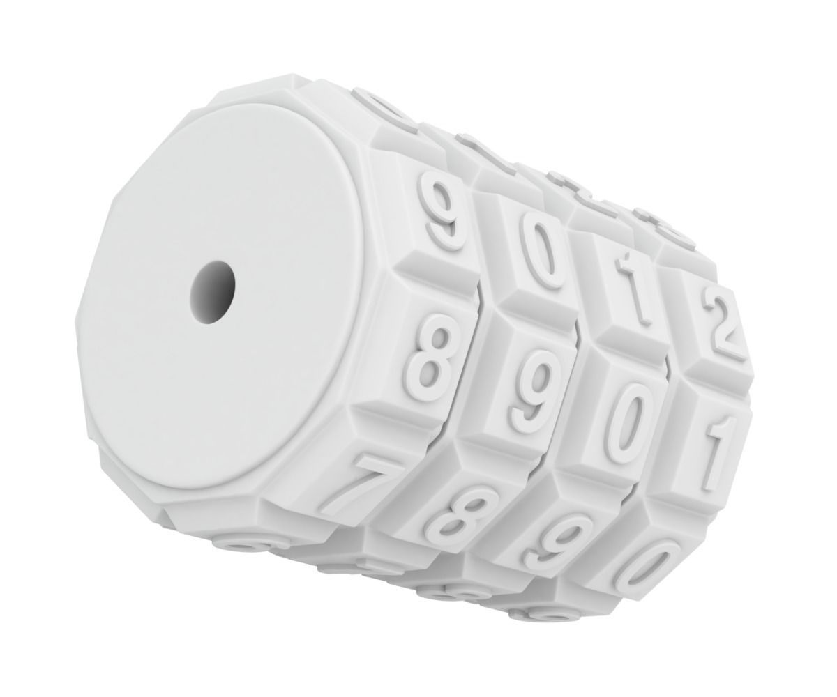 Combination Code Mechanism 3D model | CGTrader