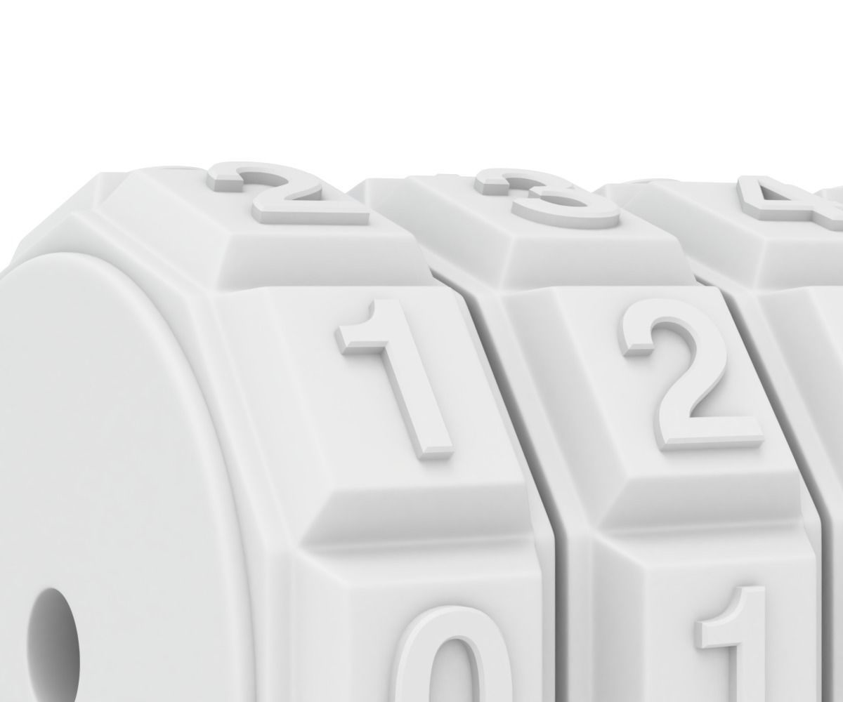 Combination Code Mechanism 3D model | CGTrader