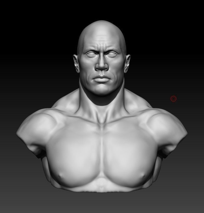 Dwayne The Rock Johnson ztl stl 3D print model 3D model | CGTrader