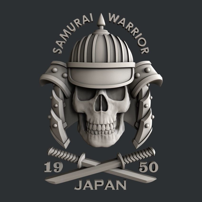 3d STL models for CNC router Samurai 3D model | CGTrader