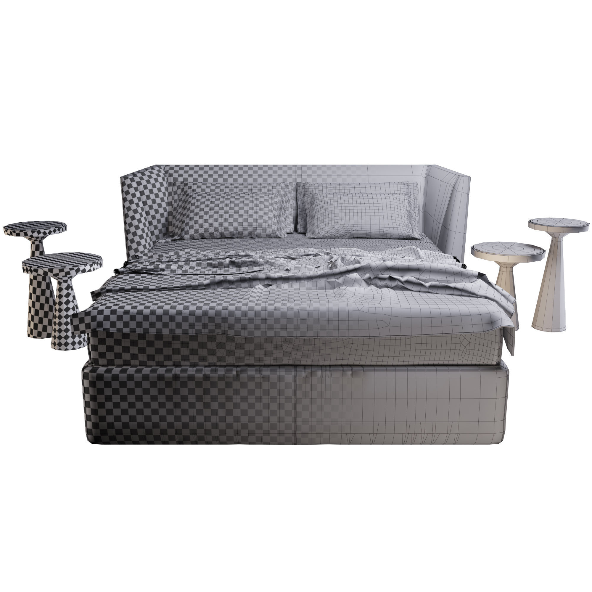 Gallotti Radice Xeni Bed 3D model | CGTrader
