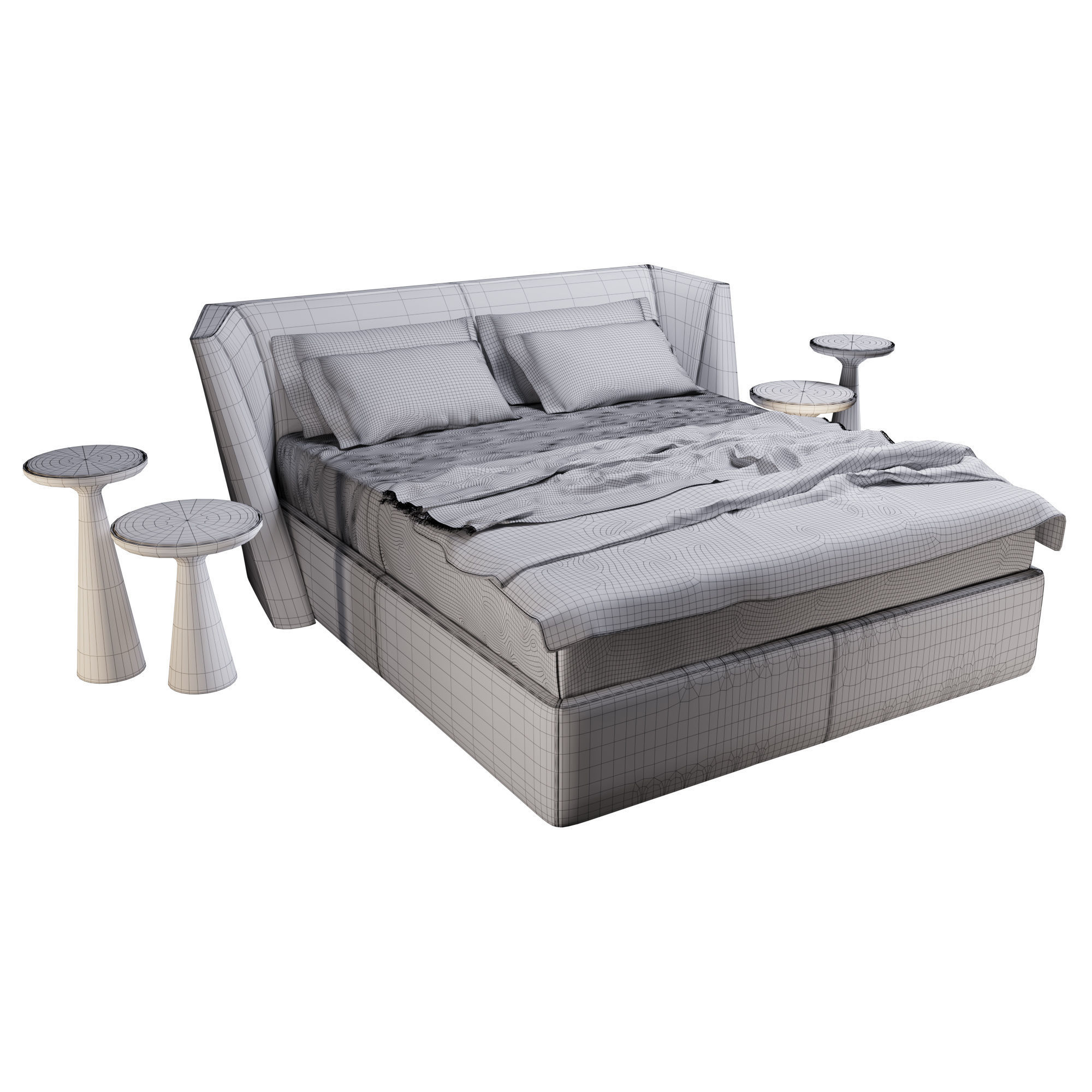 Gallotti Radice Xeni Bed 3D model | CGTrader