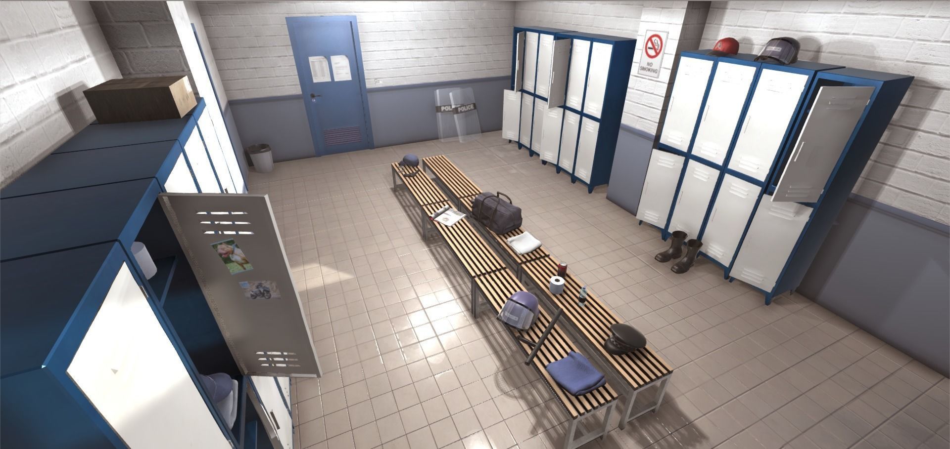 3D model Police Changing Room VR / AR / low-poly | CGTrader
