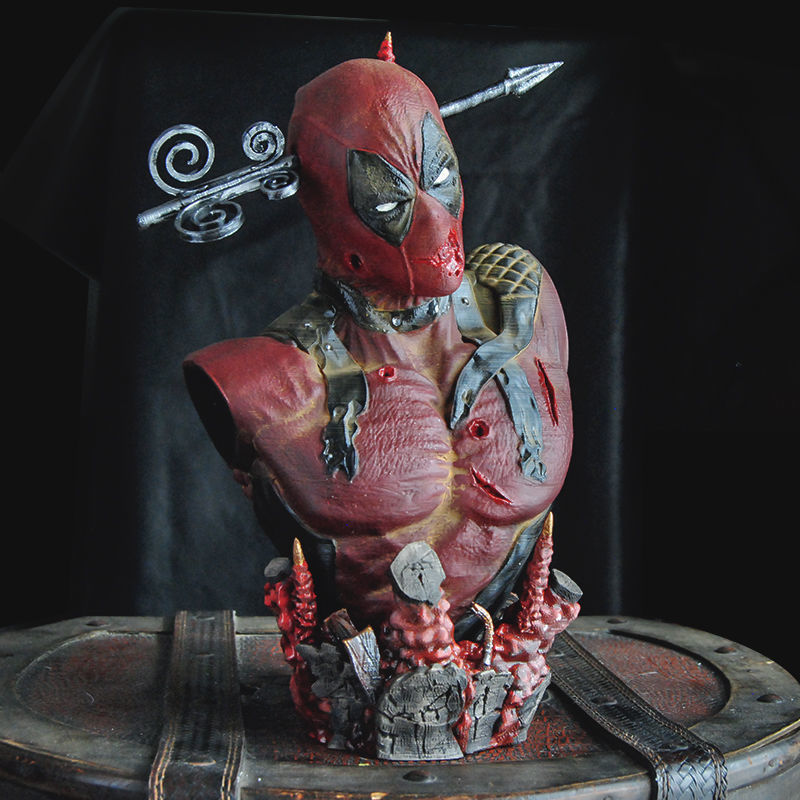 Deadpool Bust - Shattered and Exploded 3D model 3D printable | CGTrader