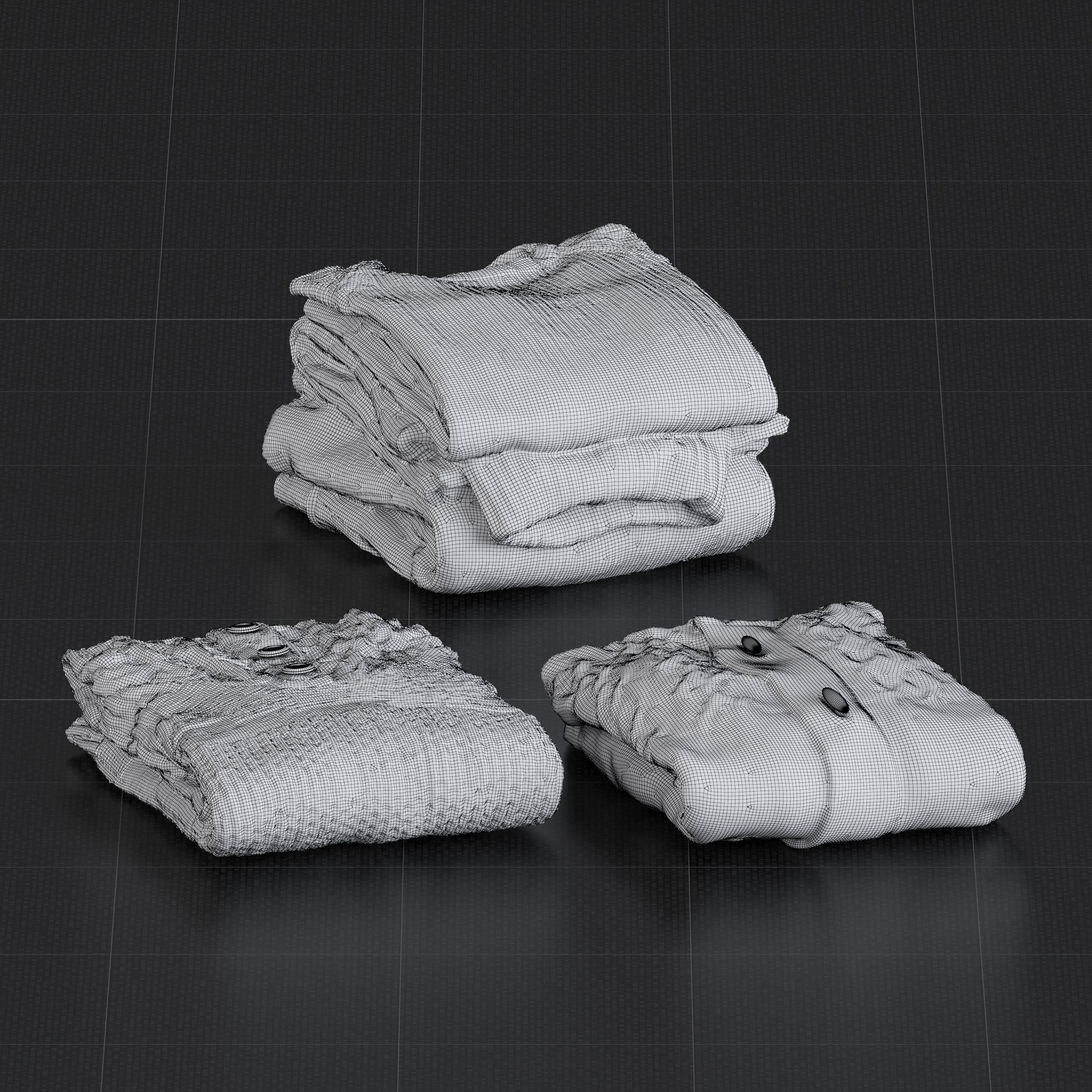 Set of Sweaters 01 3D model | CGTrader