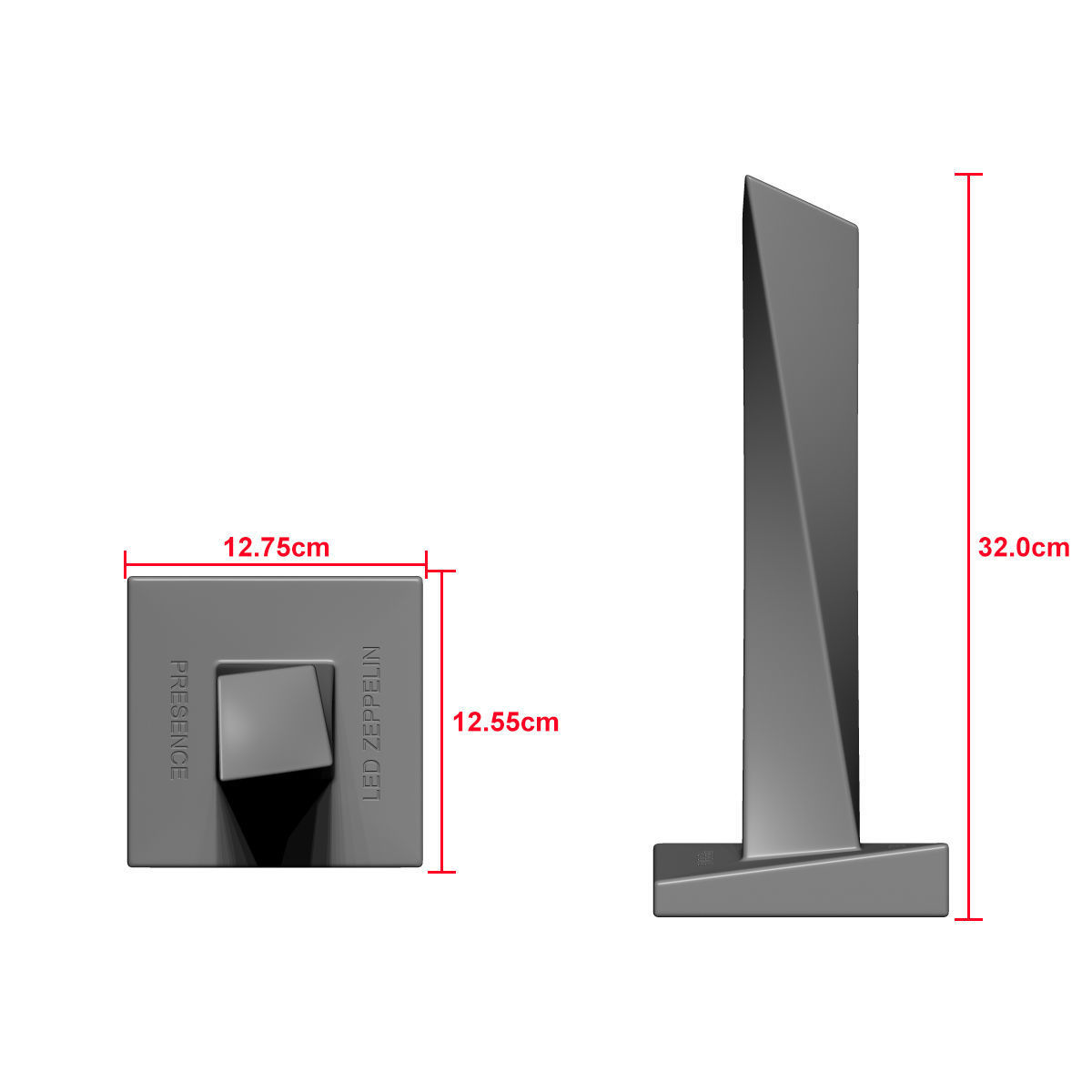 Led Zeppelin 1976 The Object 3D model 3D printable | CGTrader