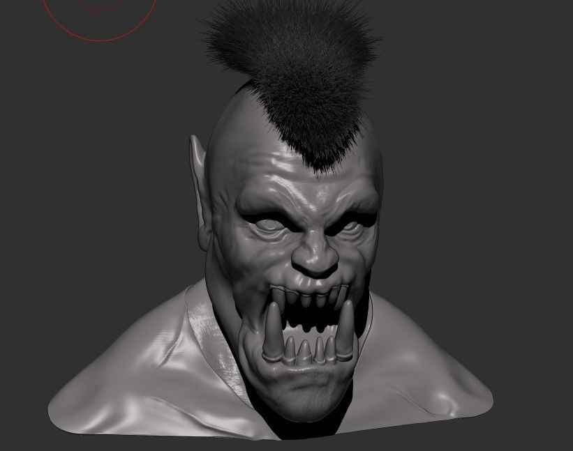 Orc head free 3D model | CGTrader