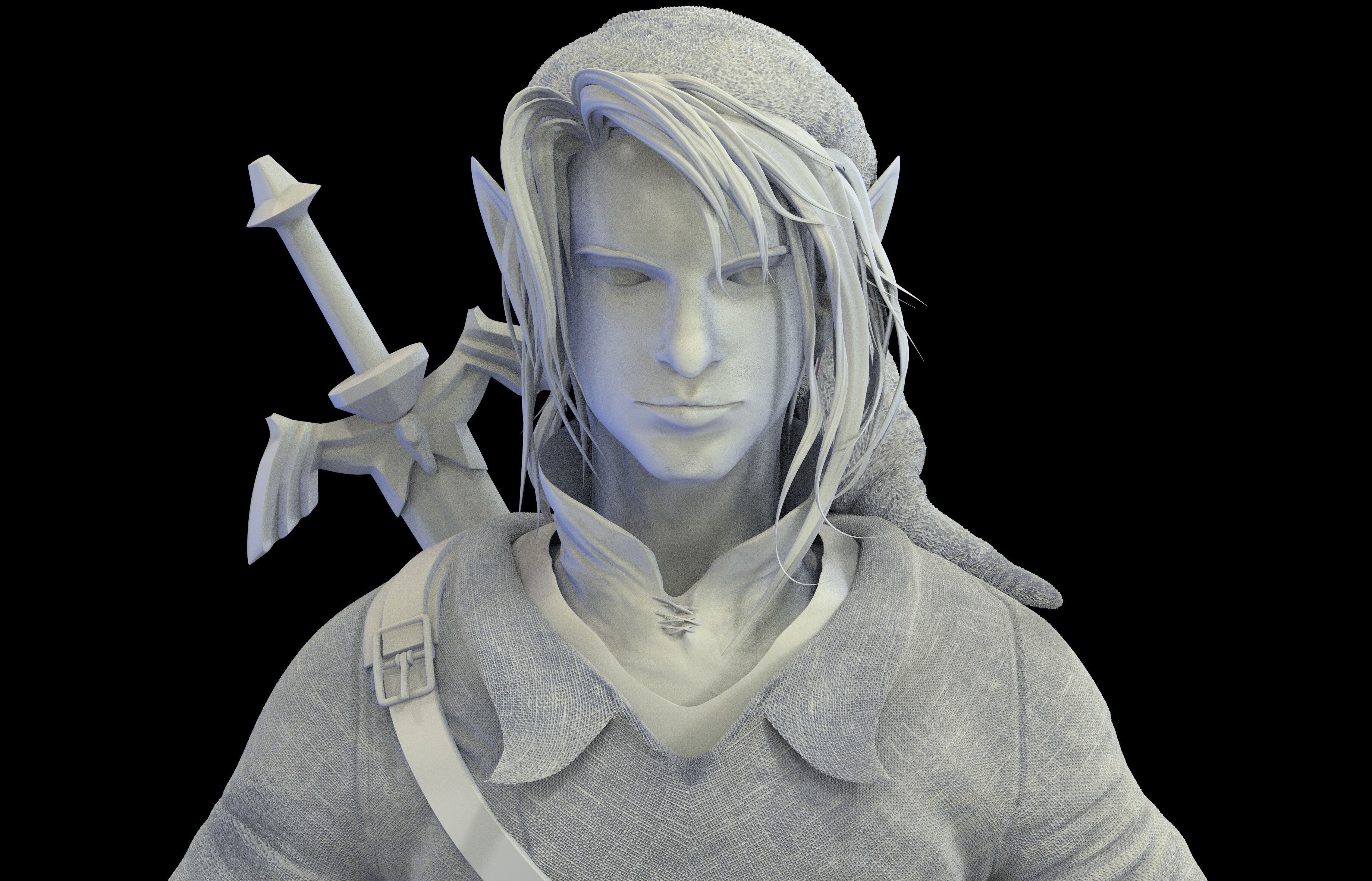 Link Zelda 3D model 3D printable | CGTrader